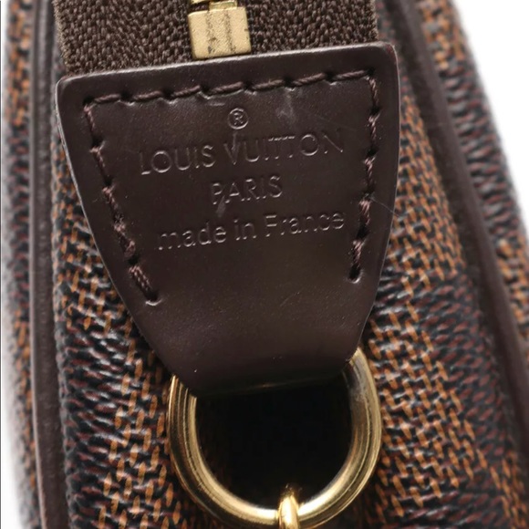 Louis Vuitton | Bags | Louis Vuitton Eva Damier Ebene Chain Handbag ...